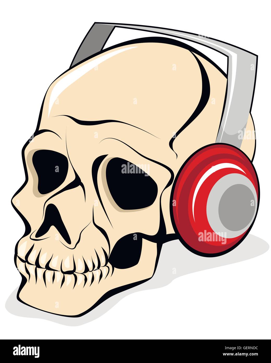 Skull With Headphones Stock Photos & Skull With Headphones Stock Images ...