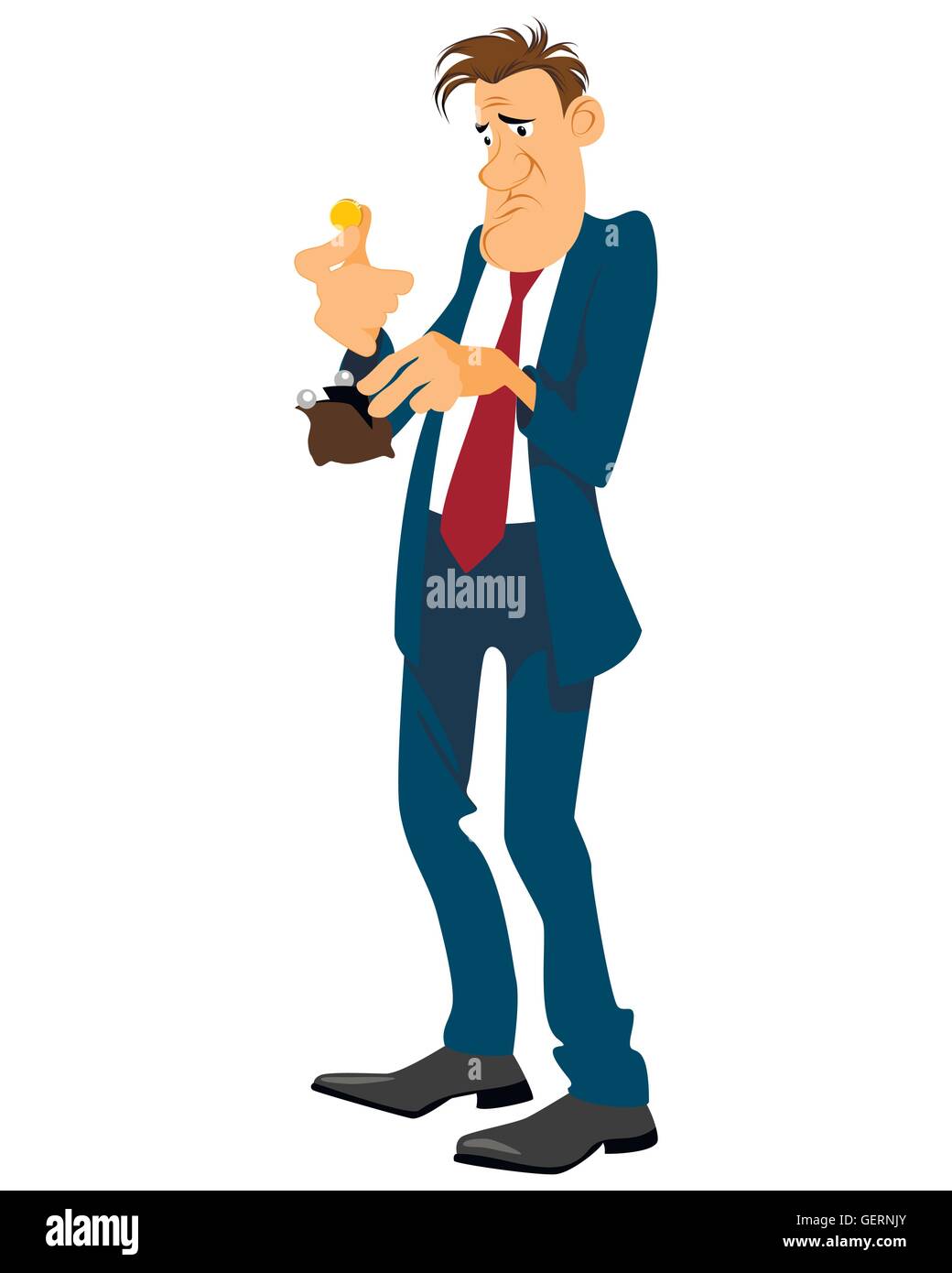 Empty pockets man Stock Vector Images - Alamy