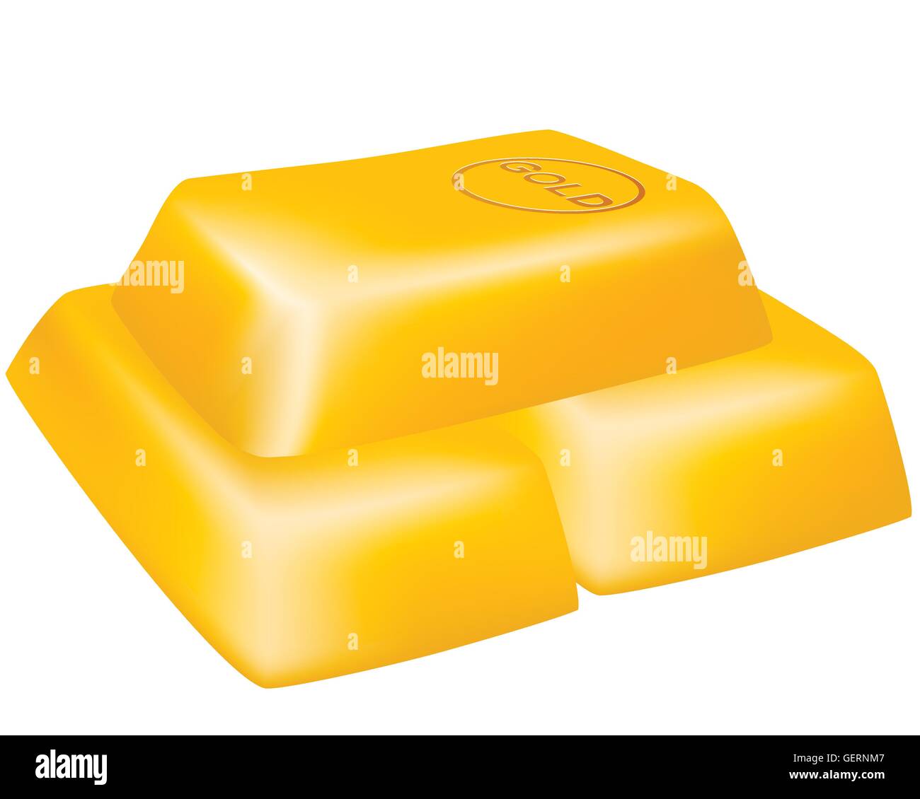 Stacked gold bars Stock Vector Images - Alamy