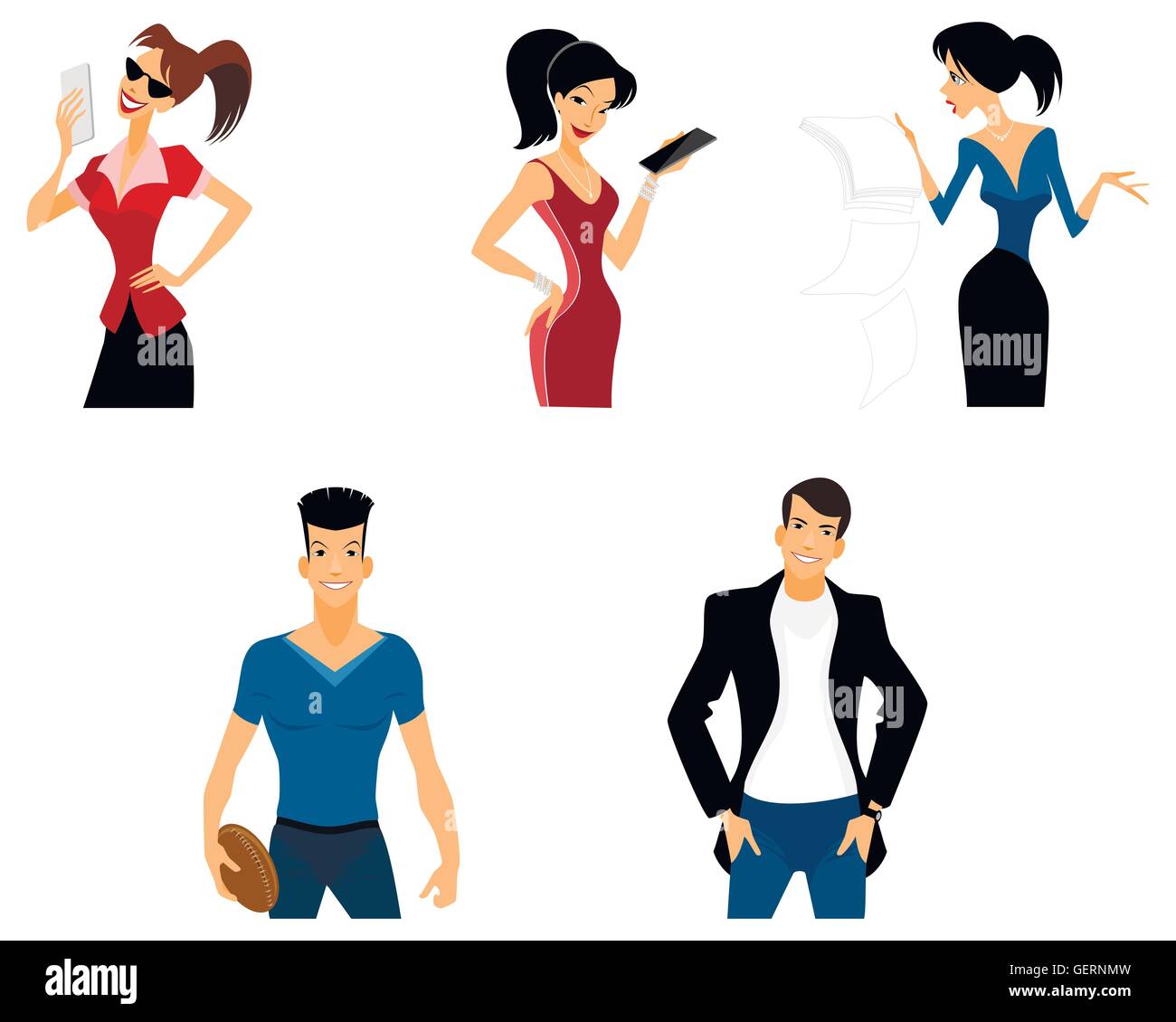 Teenage Vector Vectors High Resolution Stock Photography and Images - Alamy