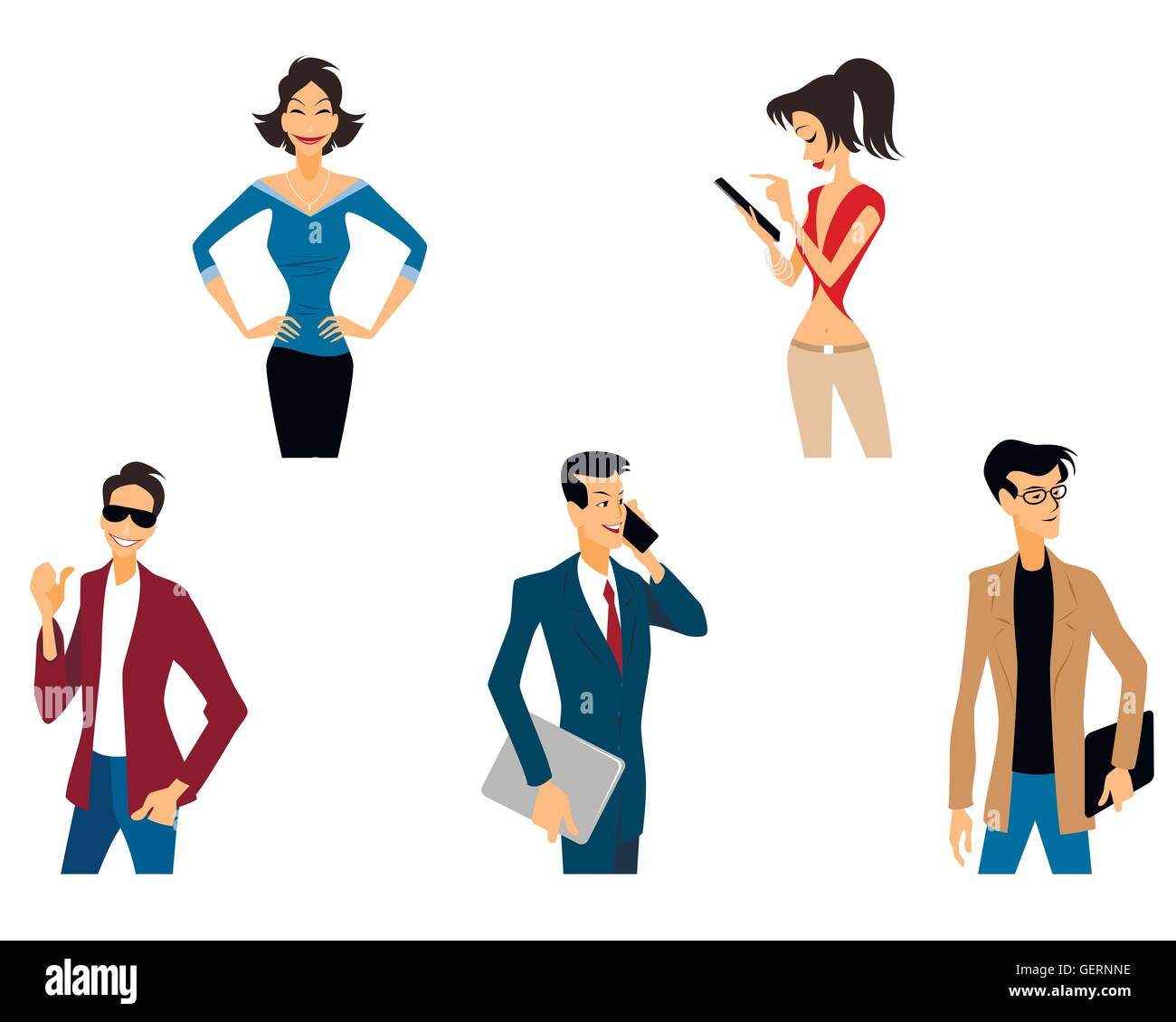 Teenage vector vectors hi-res stock photography and images - Alamy