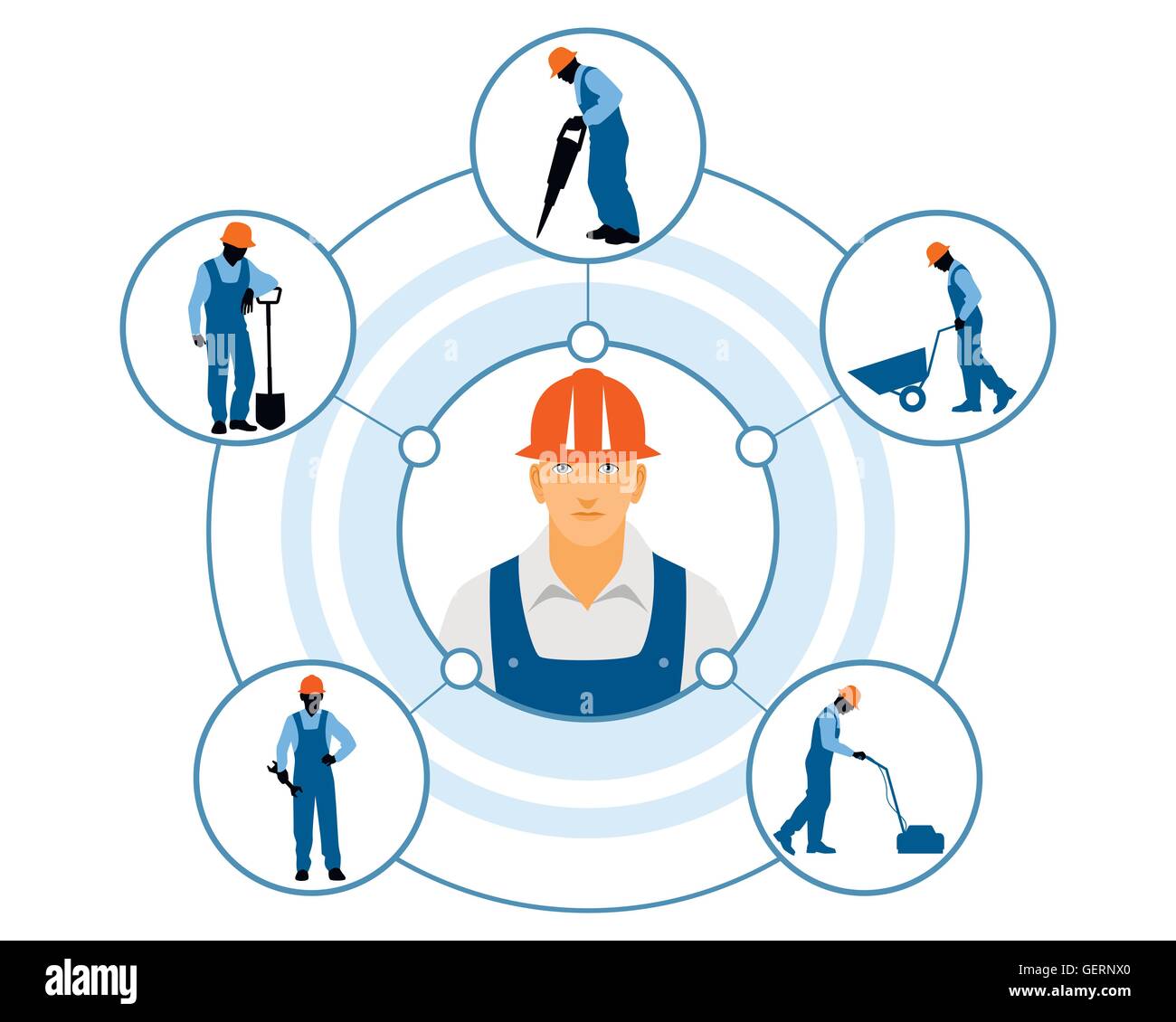 Duties vector vectors hi-res stock photography and images - Alamy