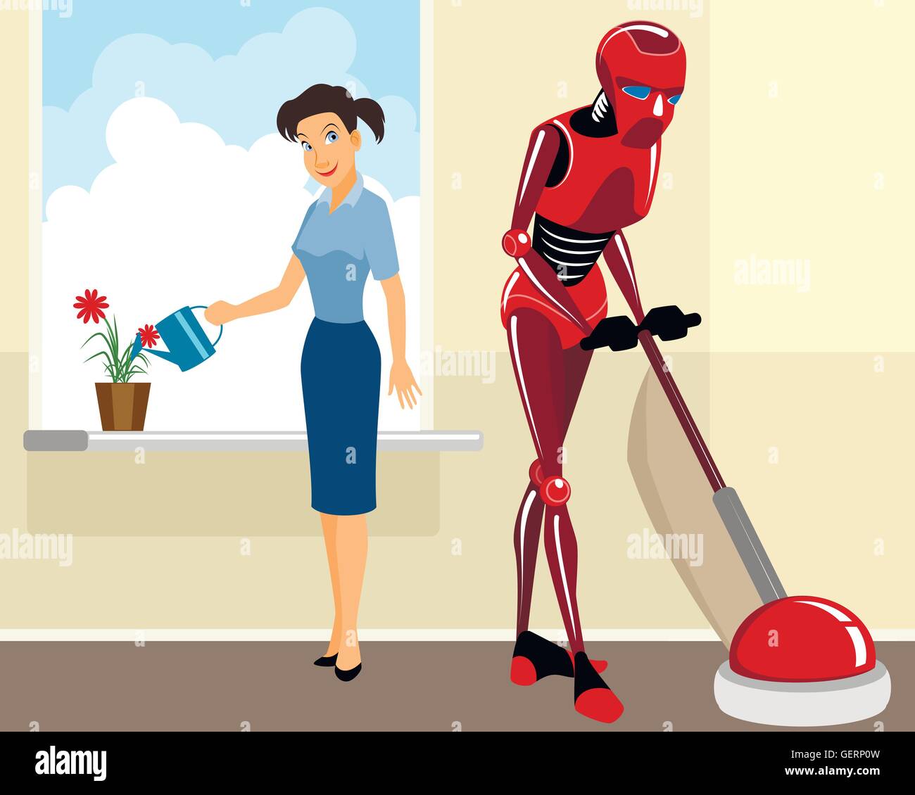 Washing job Stock Vector Images - Alamy