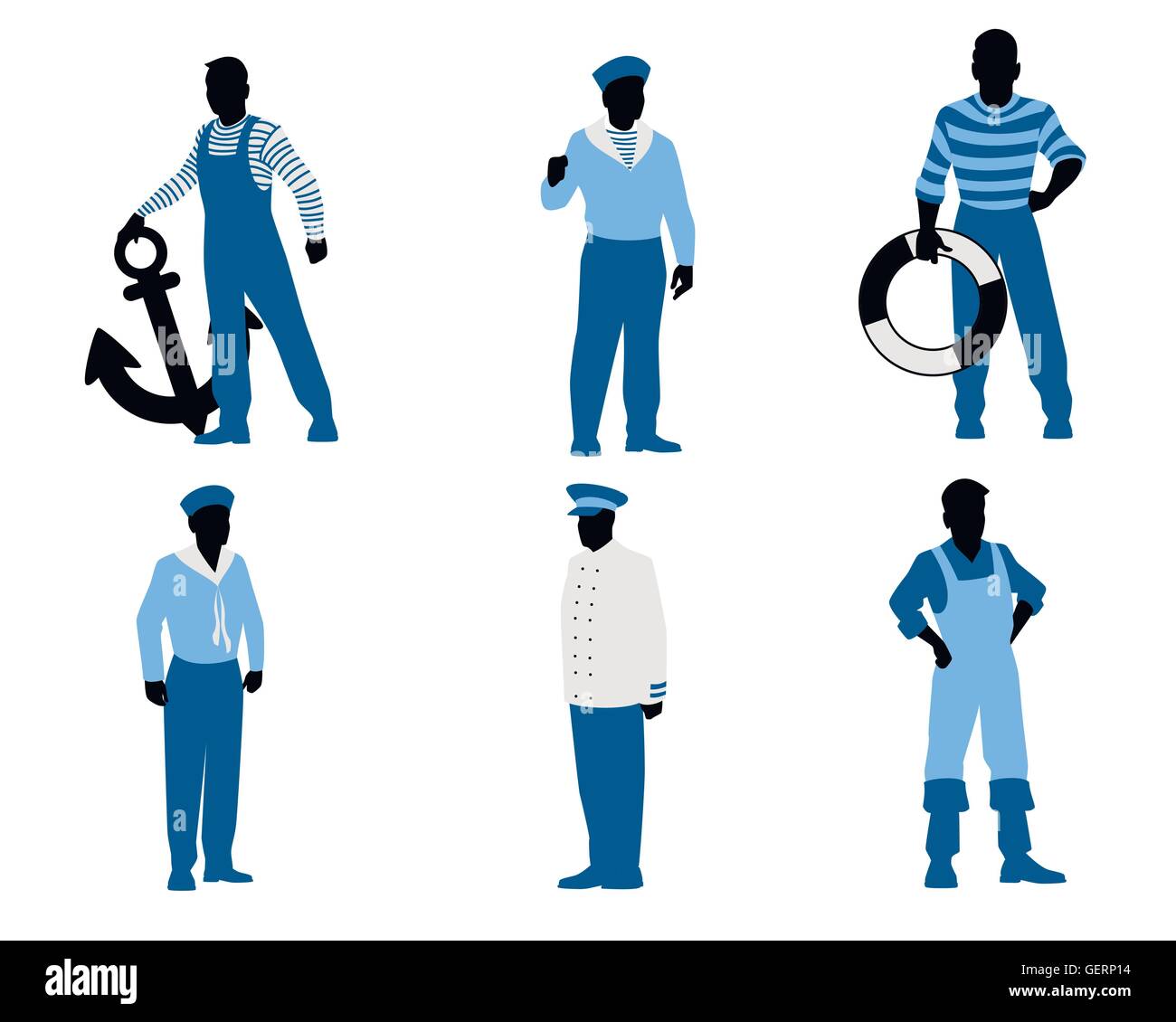 Navy sailor silhouette hi-res stock photography and images - Alamy