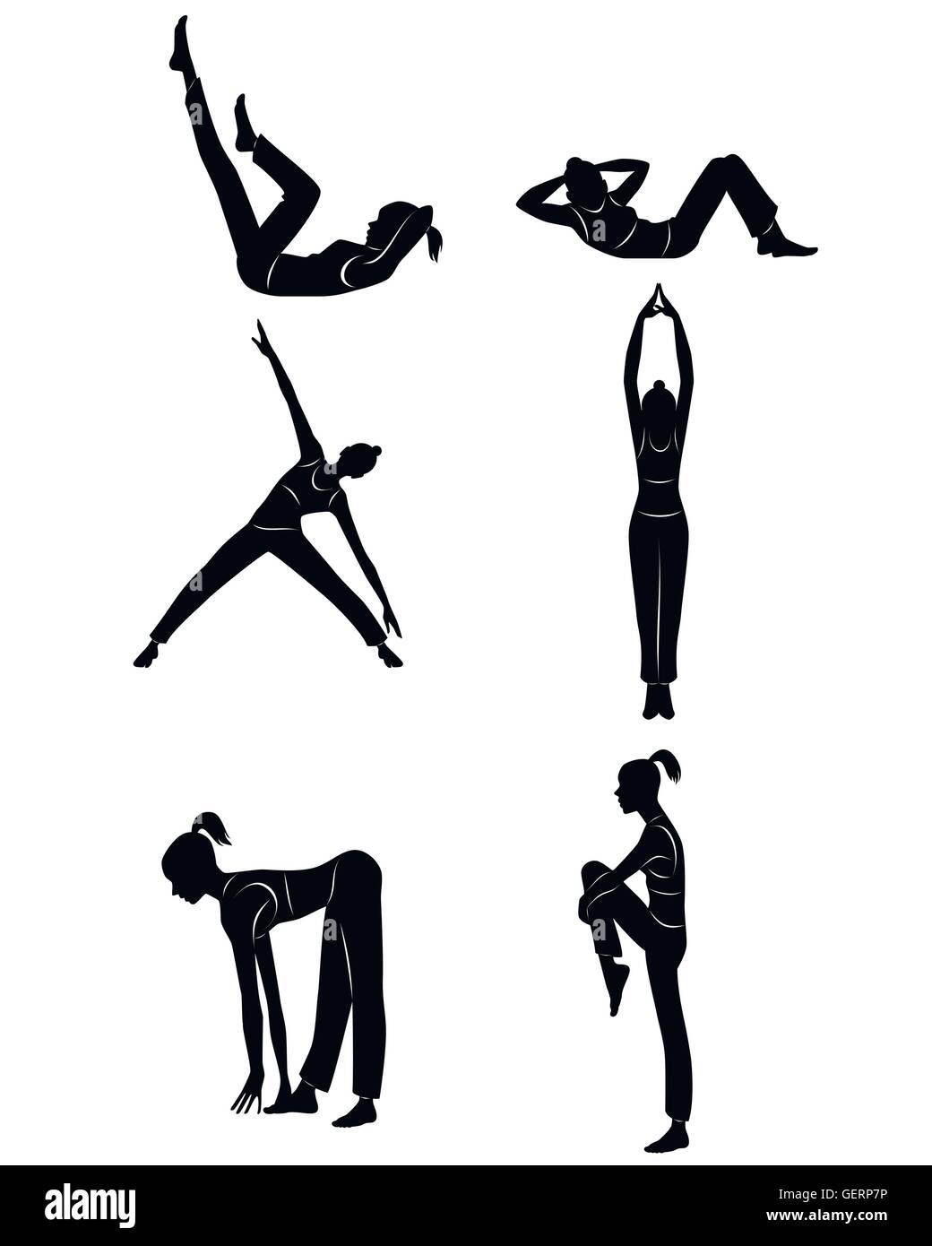 Exercises and illustrations Stock Vector Images - Alamy