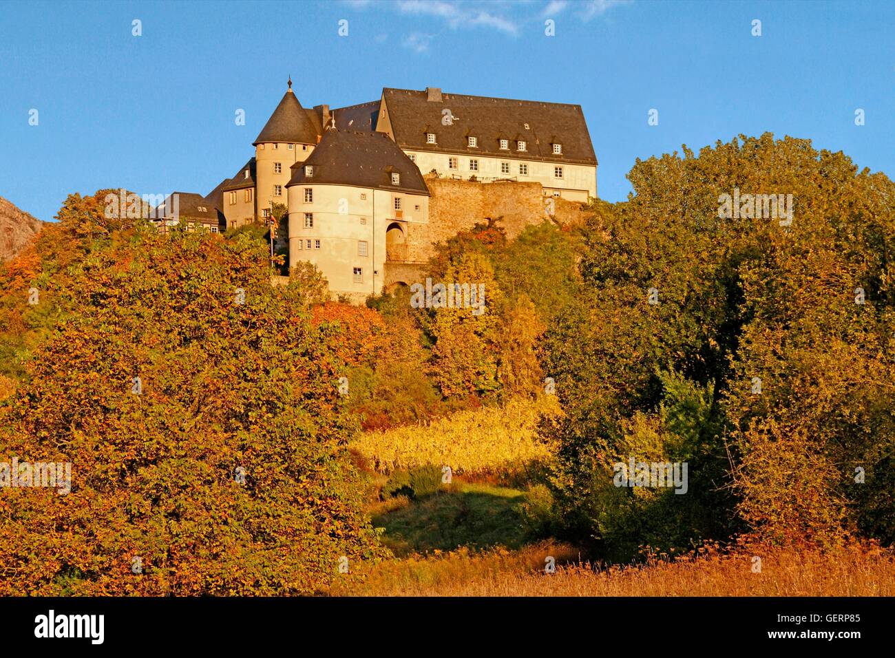 geography / travel, Germany, Rhineland-Palatinate, Ebernburg, castle ...