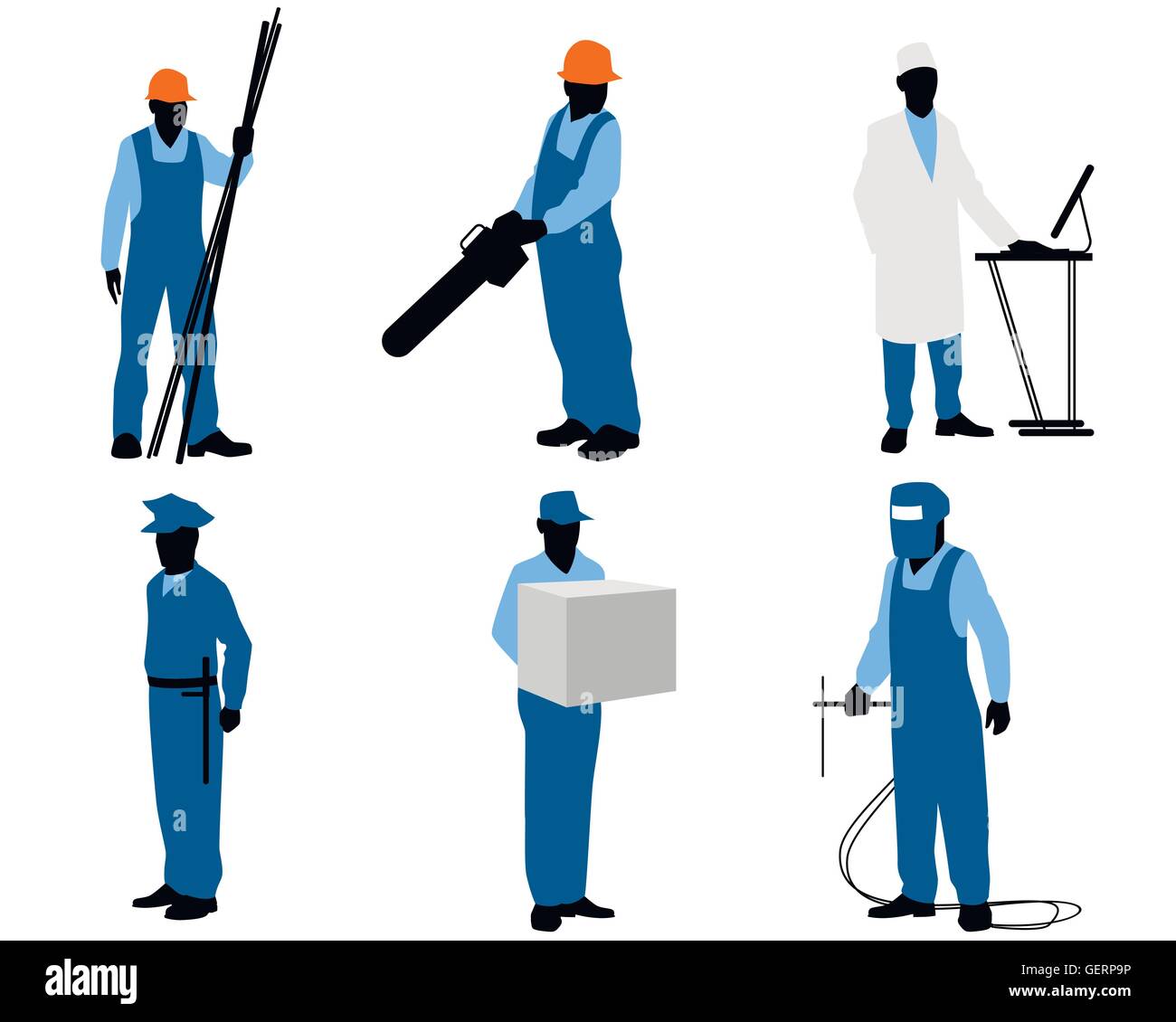 Different occupations builder Stock Vector Images - Alamy