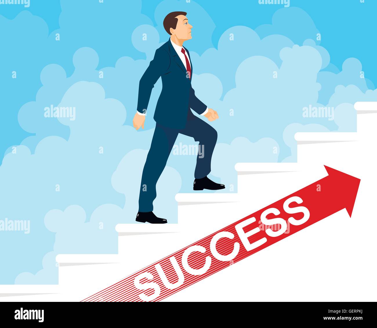 Vector illustration of a steps to success Stock Vector Image & Art - Alamy