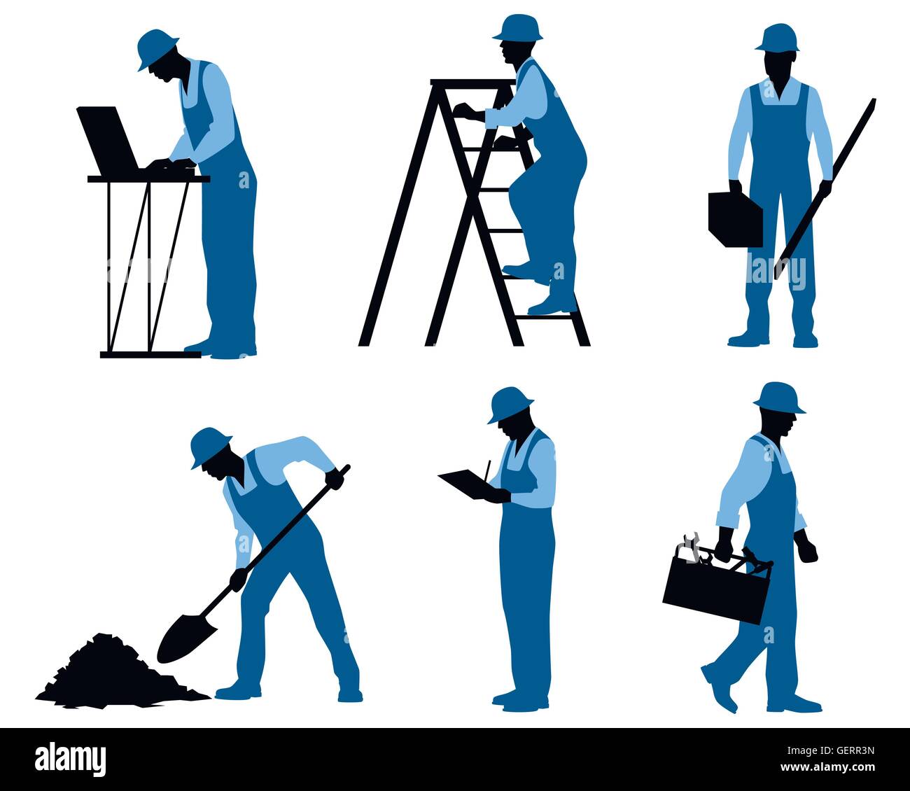 Engineer climbing Stock Vector Images - Alamy