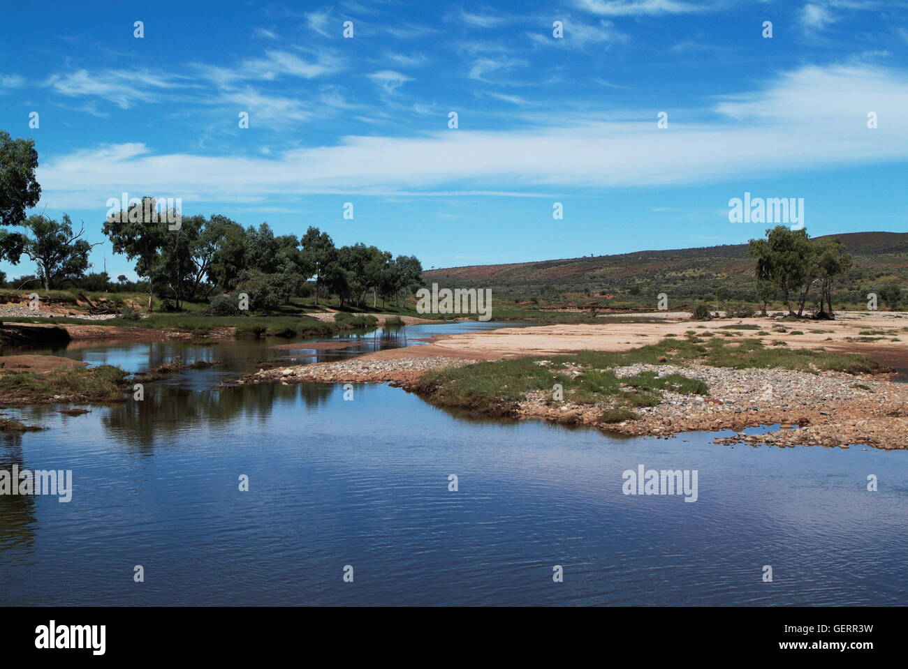 geography / travel, Australia, Finke River in Northern Territory Stock ...