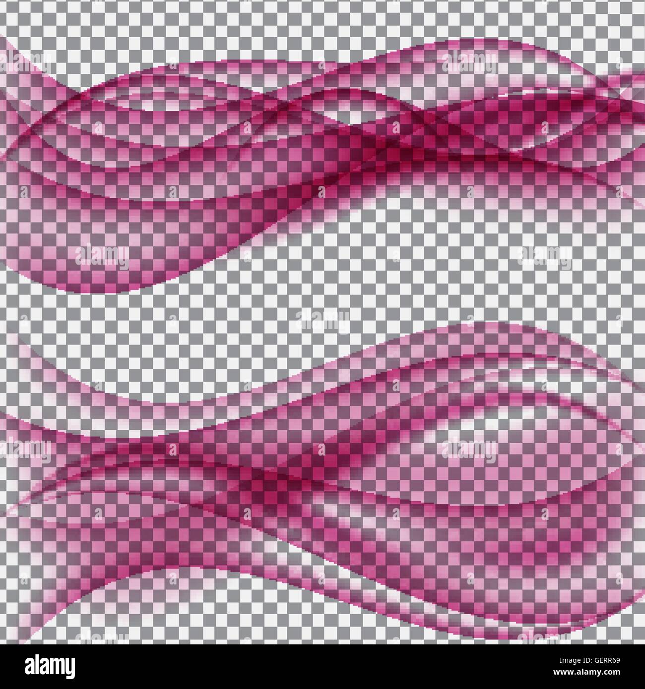Abstract Wave on Transparent Background. Vector Illustration Stock ...