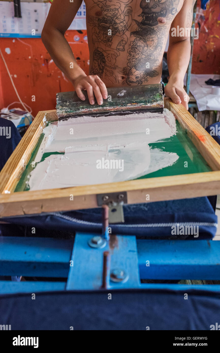 Silk screen printing hi-res stock photography and images - Alamy
