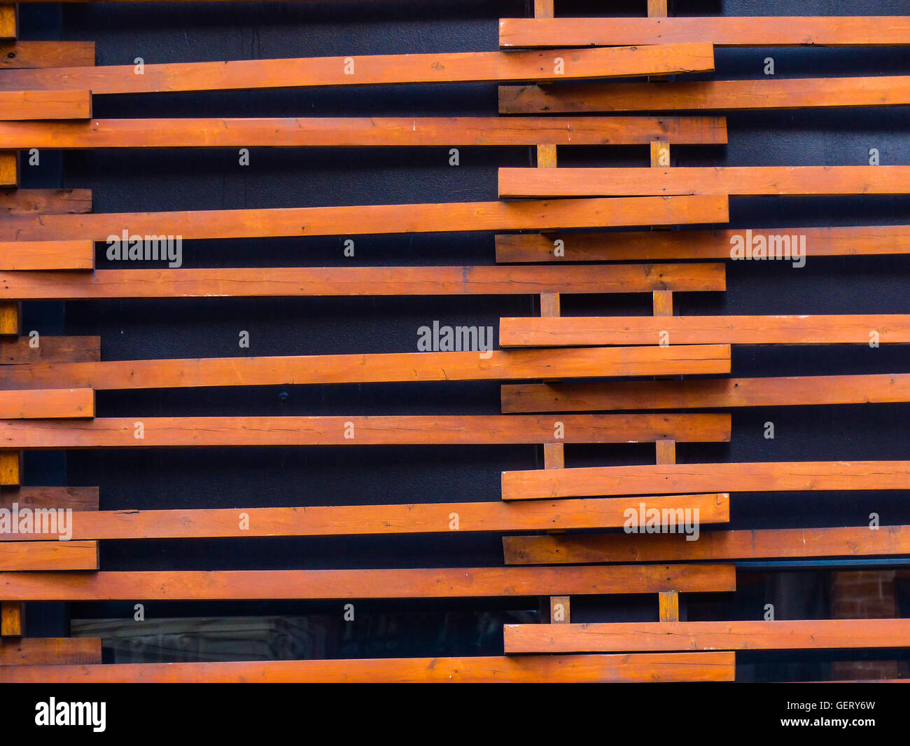 interconnected wood pieces for decoration Stock Photo - Alamy