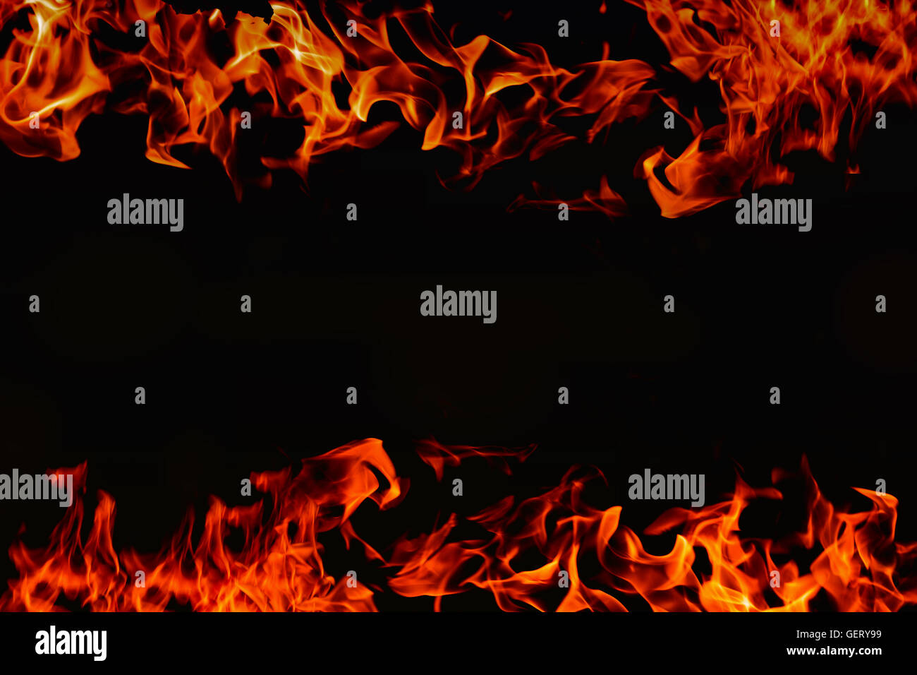 frame of fire on dark background for use - can use to display or ...