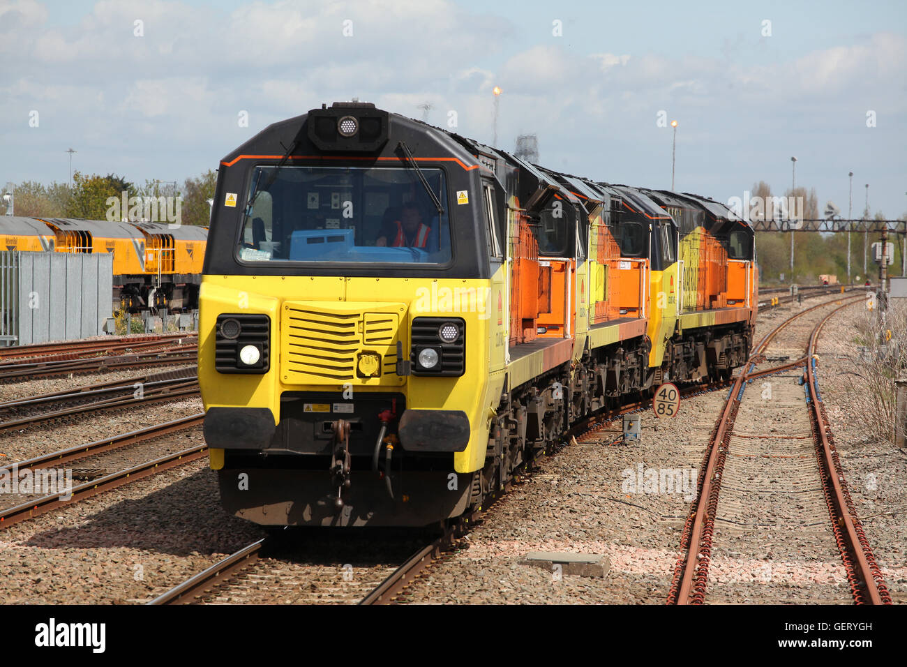 Colas Rail class 70s at Swindon Stock Photo - Alamy