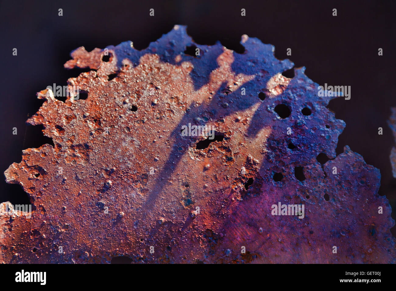 Old rusty and rotten metal plate hi-res stock photography and images ...