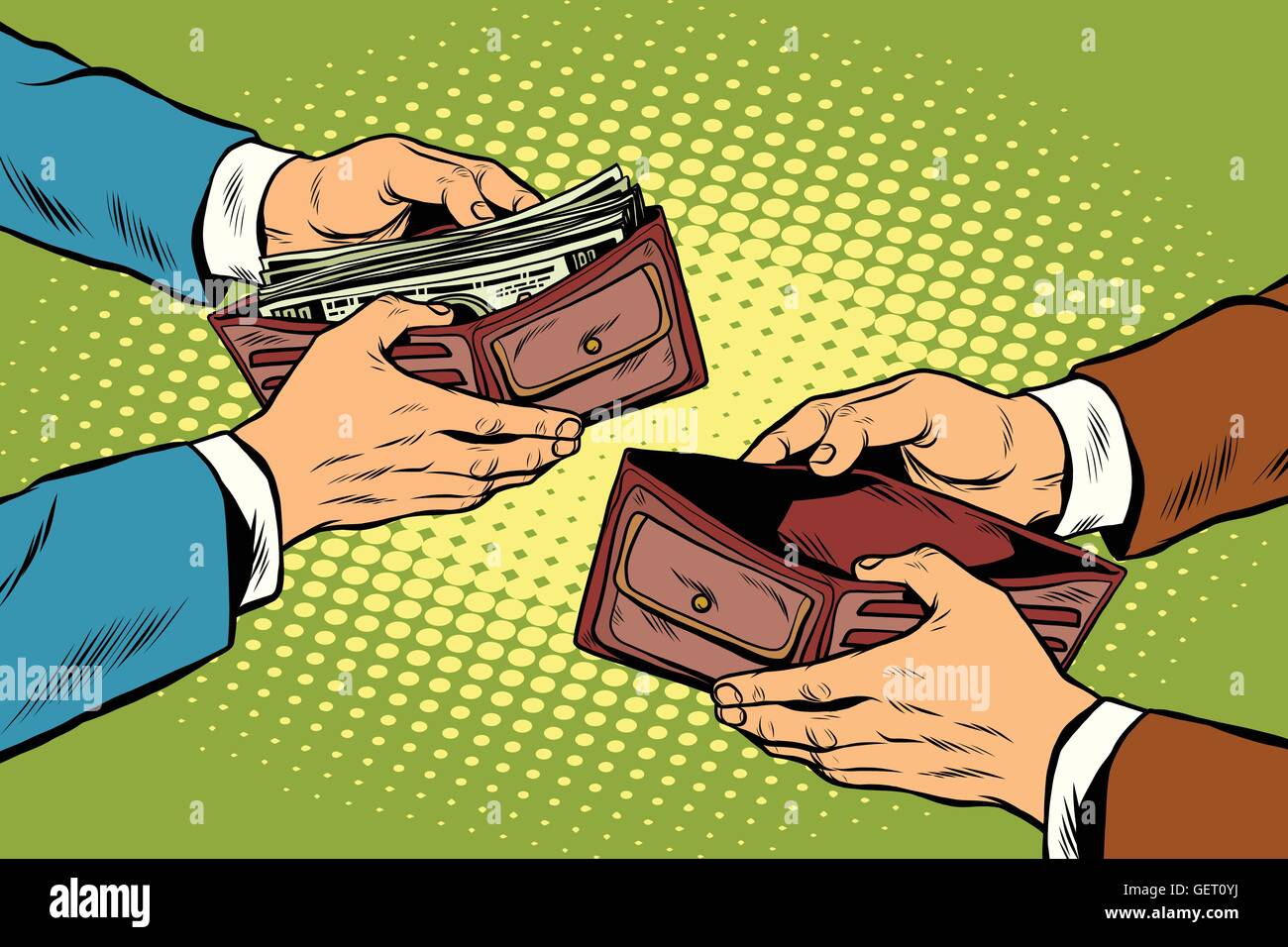 Empty purse card Stock Vector Images - Alamy