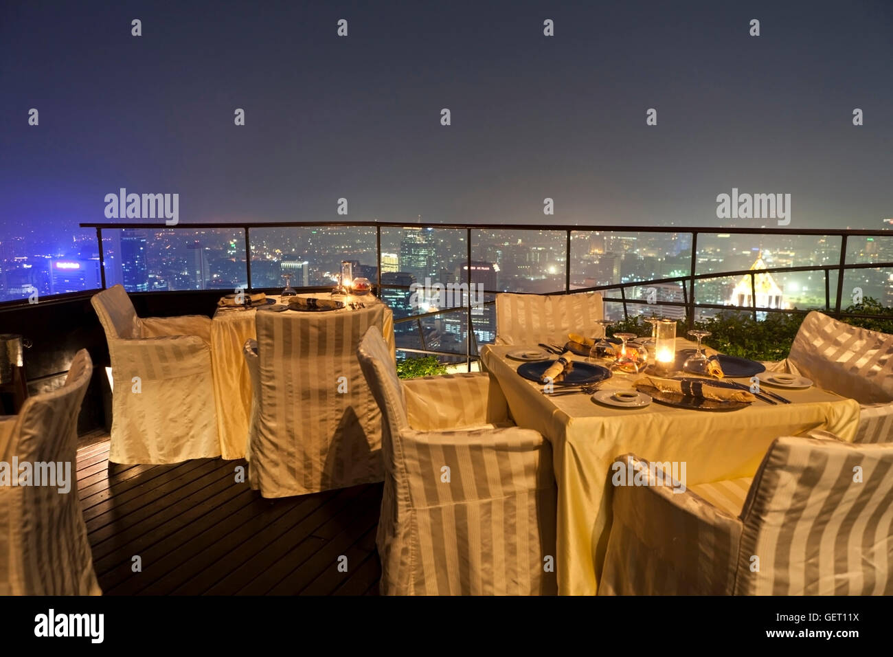 A view of the Sirocco sky bar in Bangkok Stock Photo - Alamy