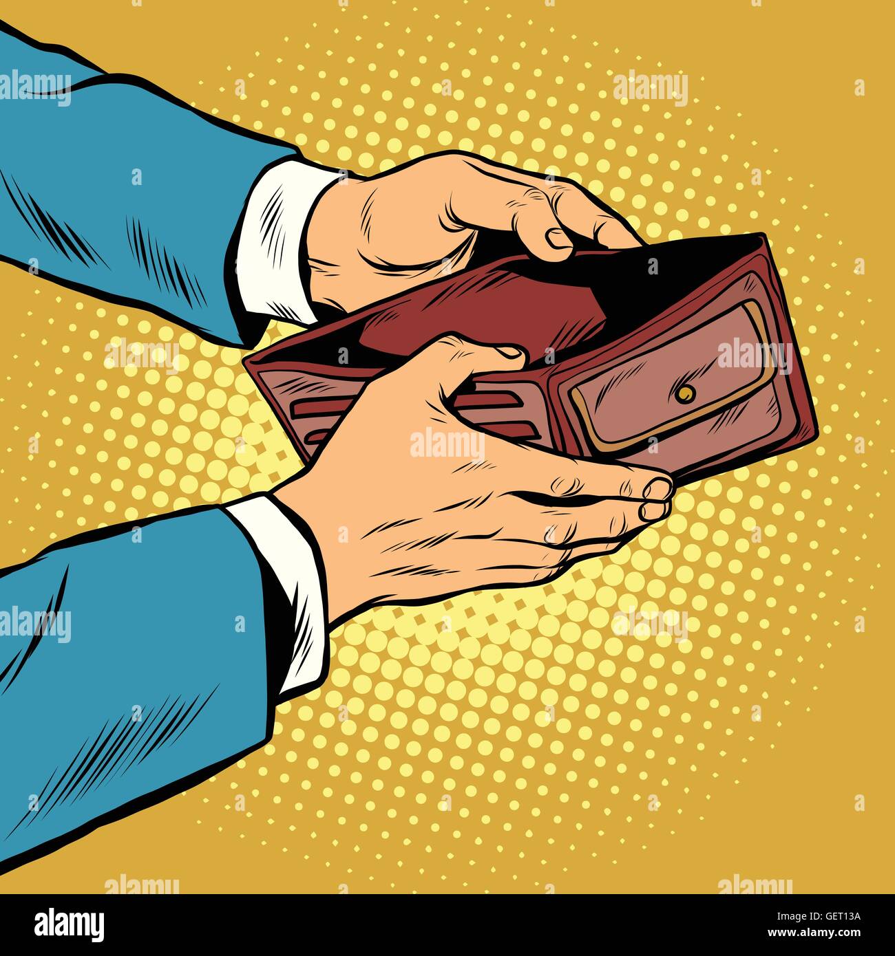 Empty wallet, no money Stock Vector Image & Art - Alamy