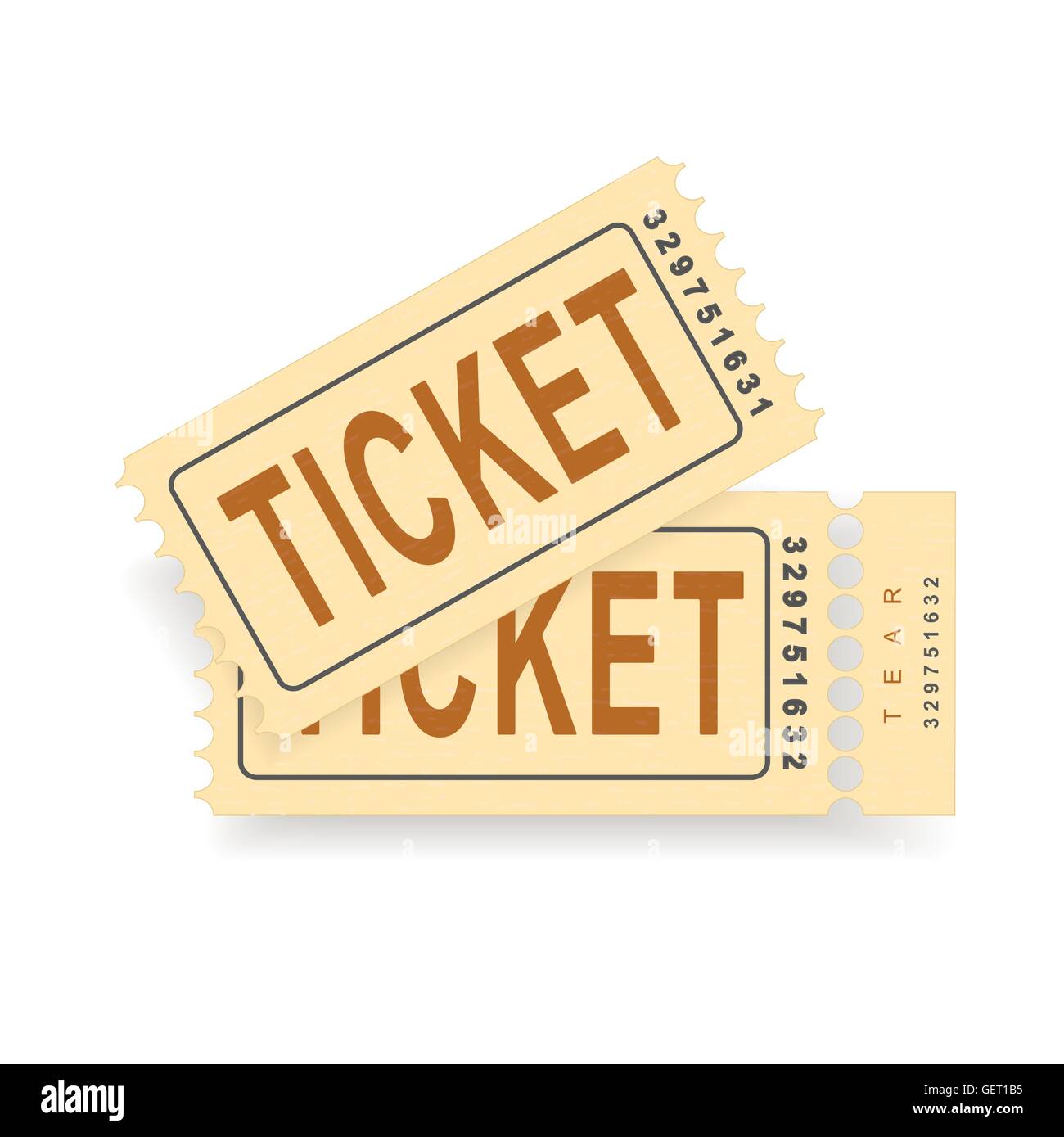 Vintage tickets hi-res stock photography and images - Alamy