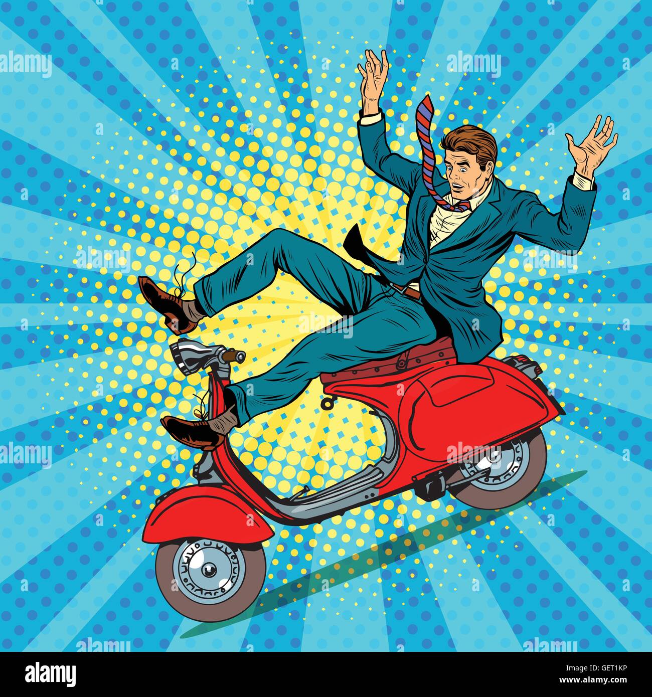Man bike accident Stock Vector Images - Alamy