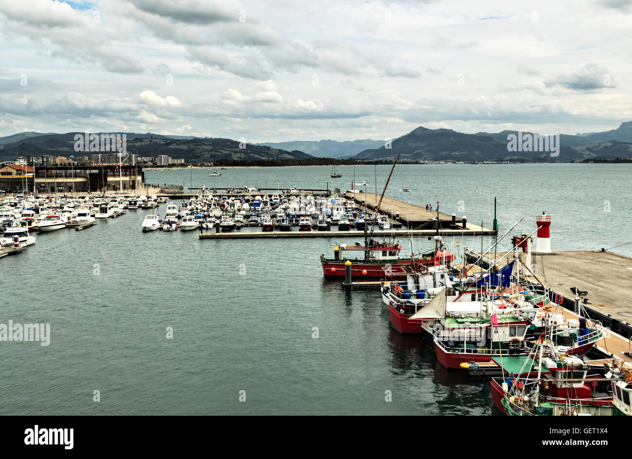 Santona harbour, Cantabria, Spain. Horizontal image Stock Photo - Alamy
