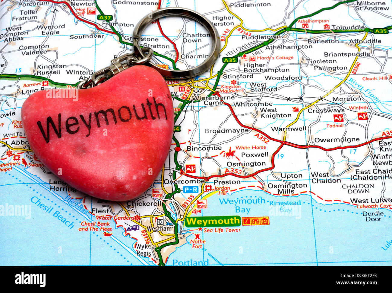 Weymouth map hi-res stock photography and images - Alamy