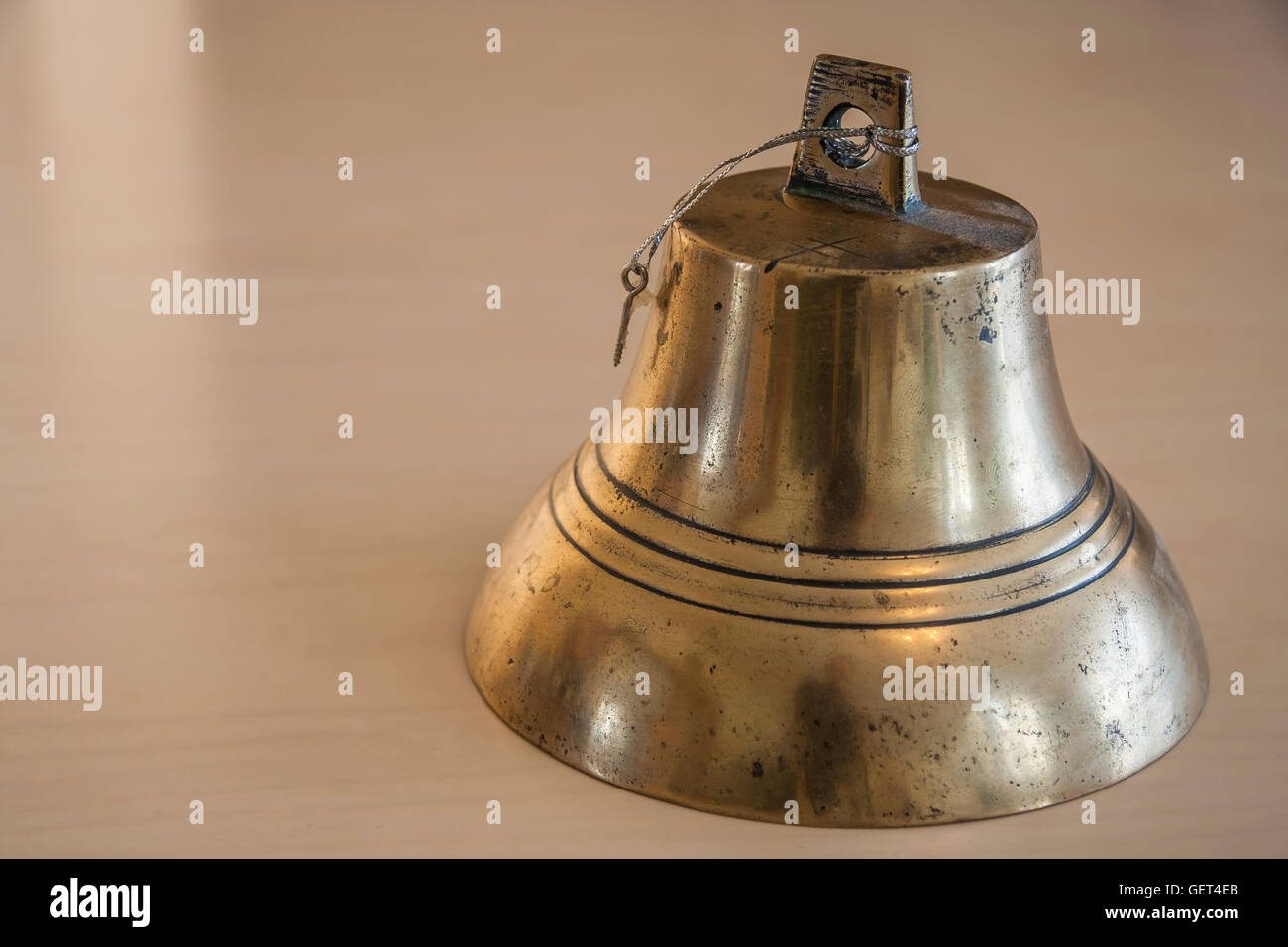 Antique copper small bell Stock Photo - Alamy