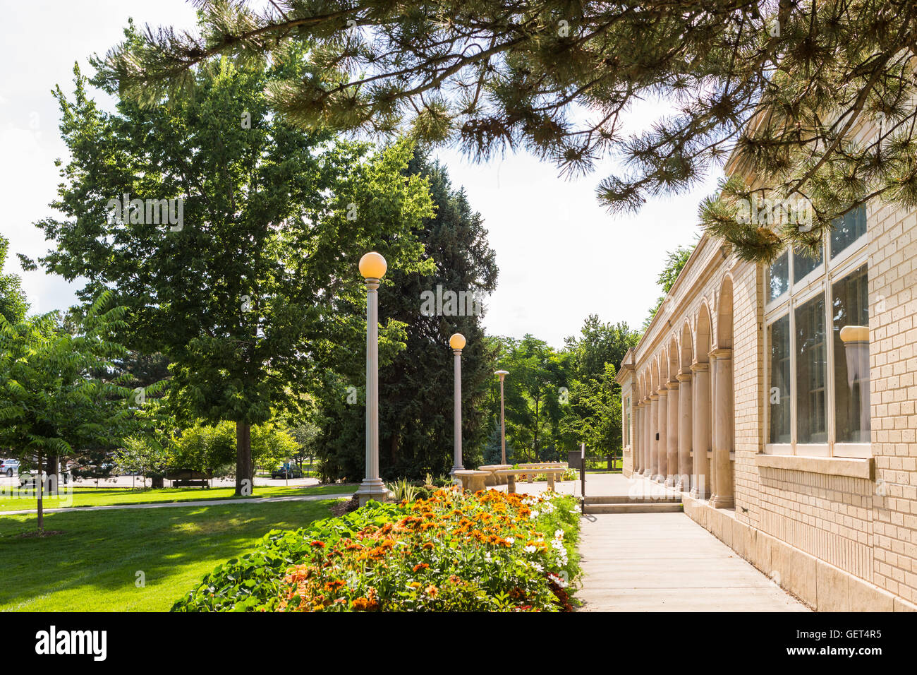 College campus during the Summer Stock Photo - Alamy