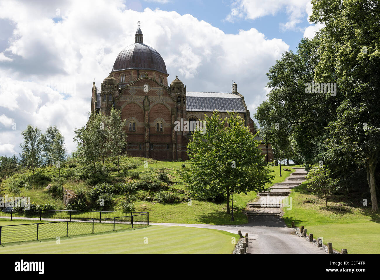 The Copper Domed Chapel of Giggleswick School on a Hilltop near Settle ...