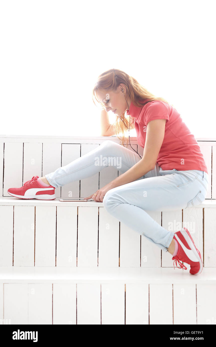 Red hair beautiful woman hi-res stock photography and images - Alamy