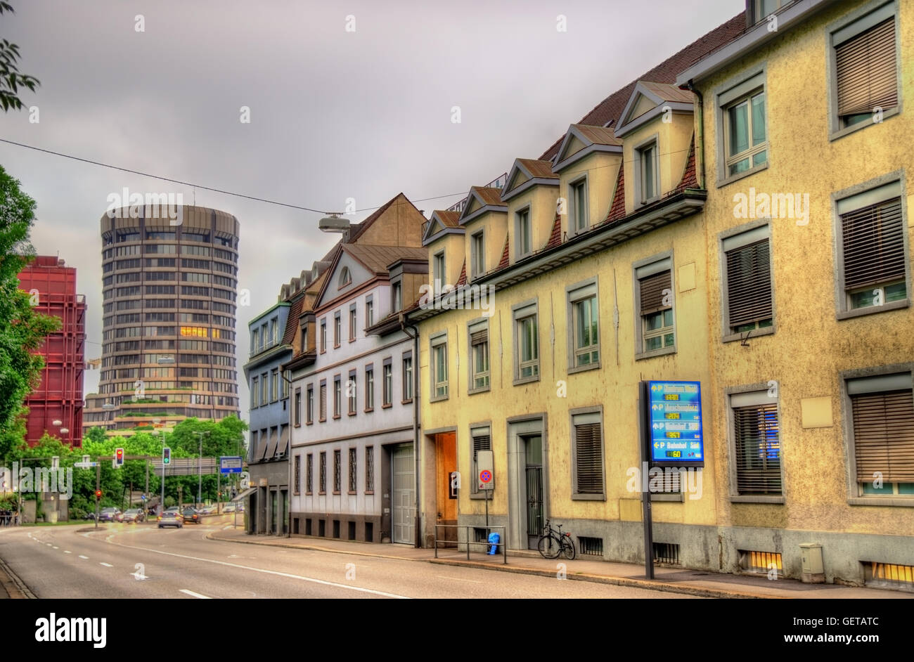 Buildings in the city centre of Basel Stock Photo - Alamy