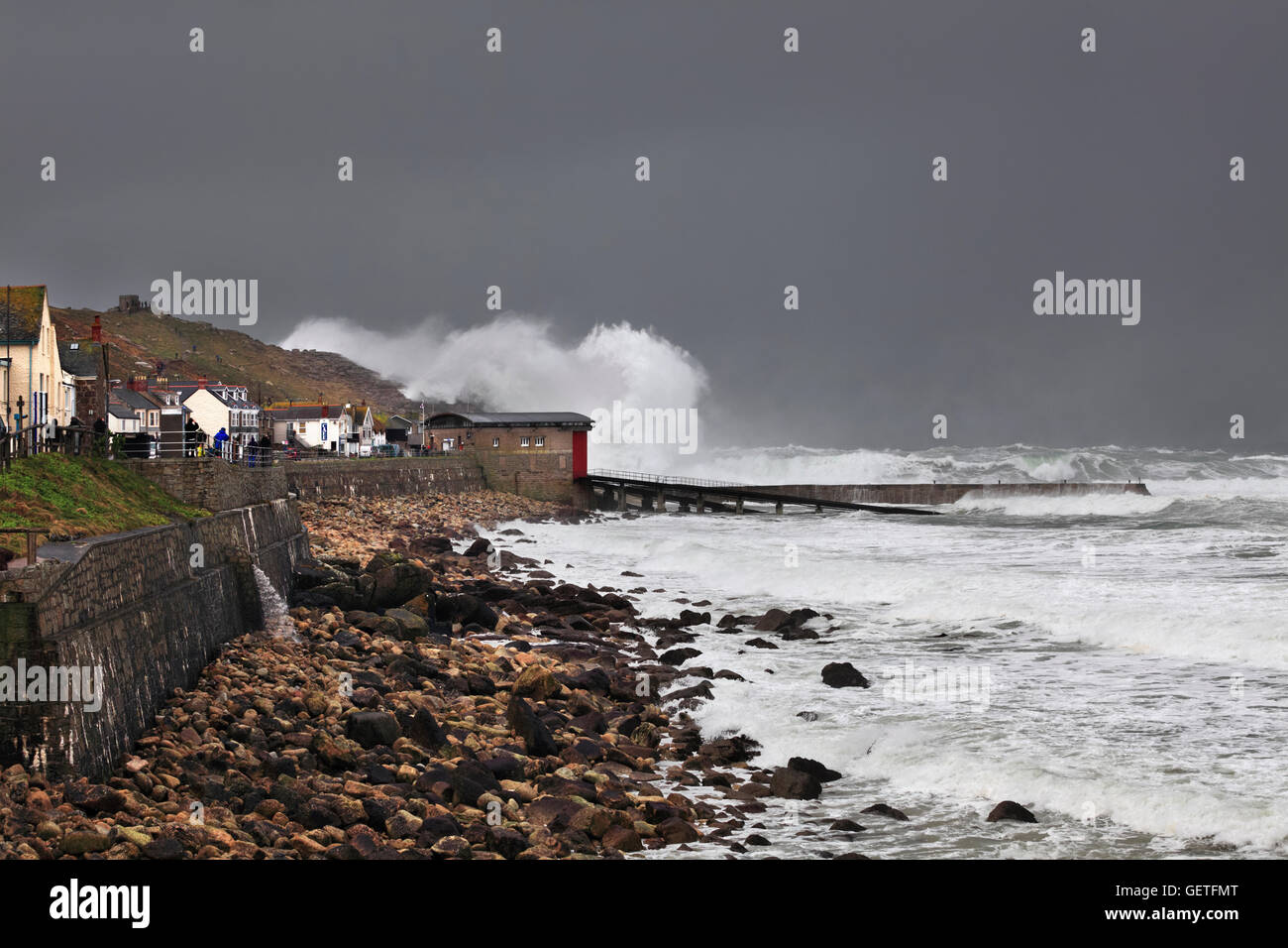 Sennen cove storm hi-res stock photography and images - Alamy