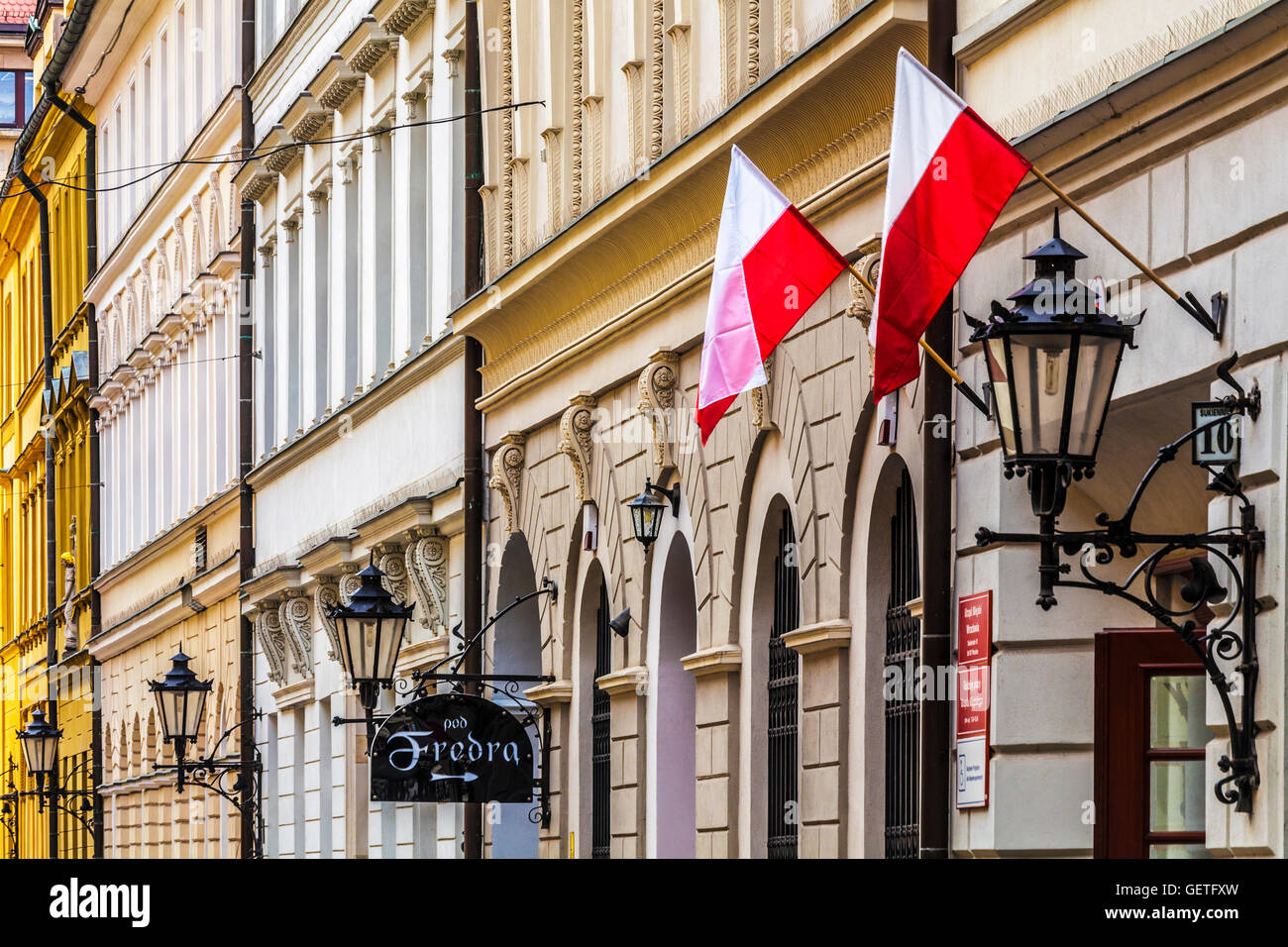 Polish municipal flags hi-res stock photography and images - Alamy