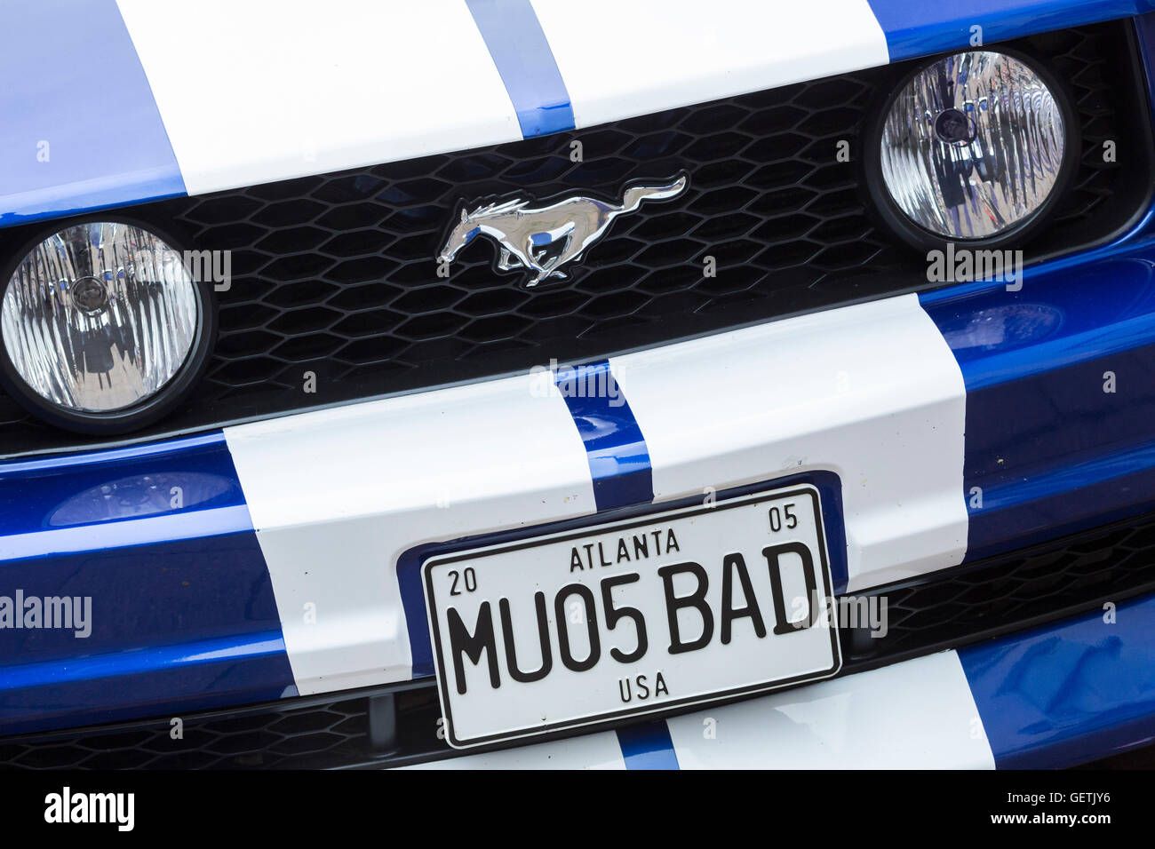 Front view of Ford Mustang Stock Photo - Alamy