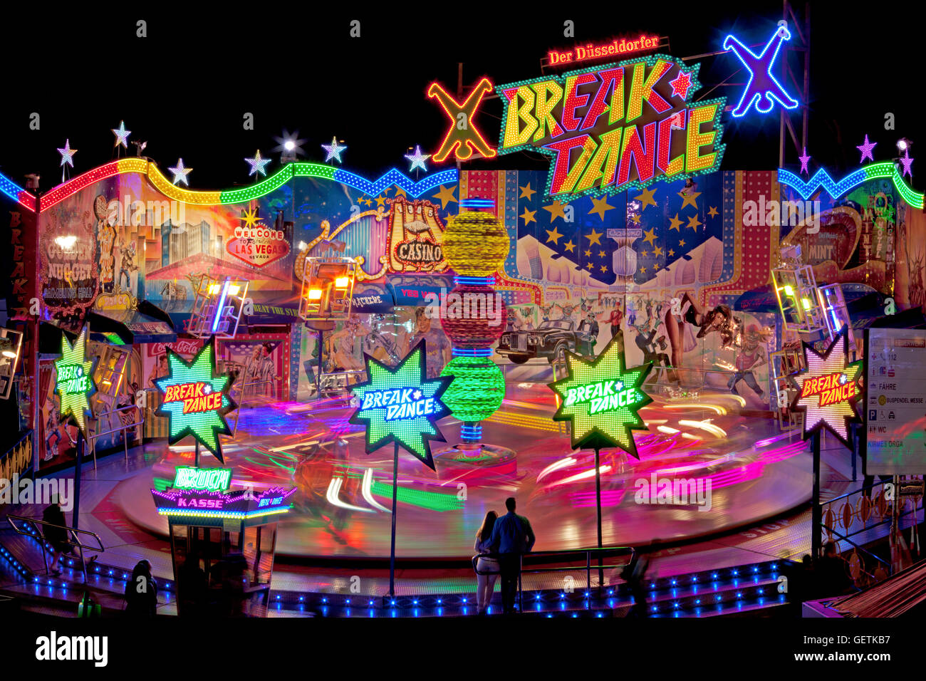 The Break Dance ride at the fun fair in Dusseldorf Stock Photo - Alamy