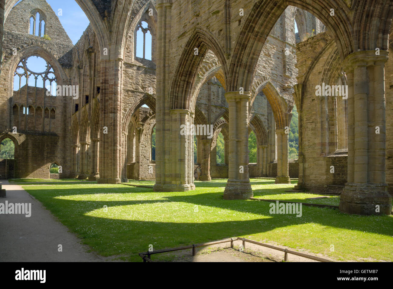Interior of tintern abbey hi-res stock photography and images - Alamy