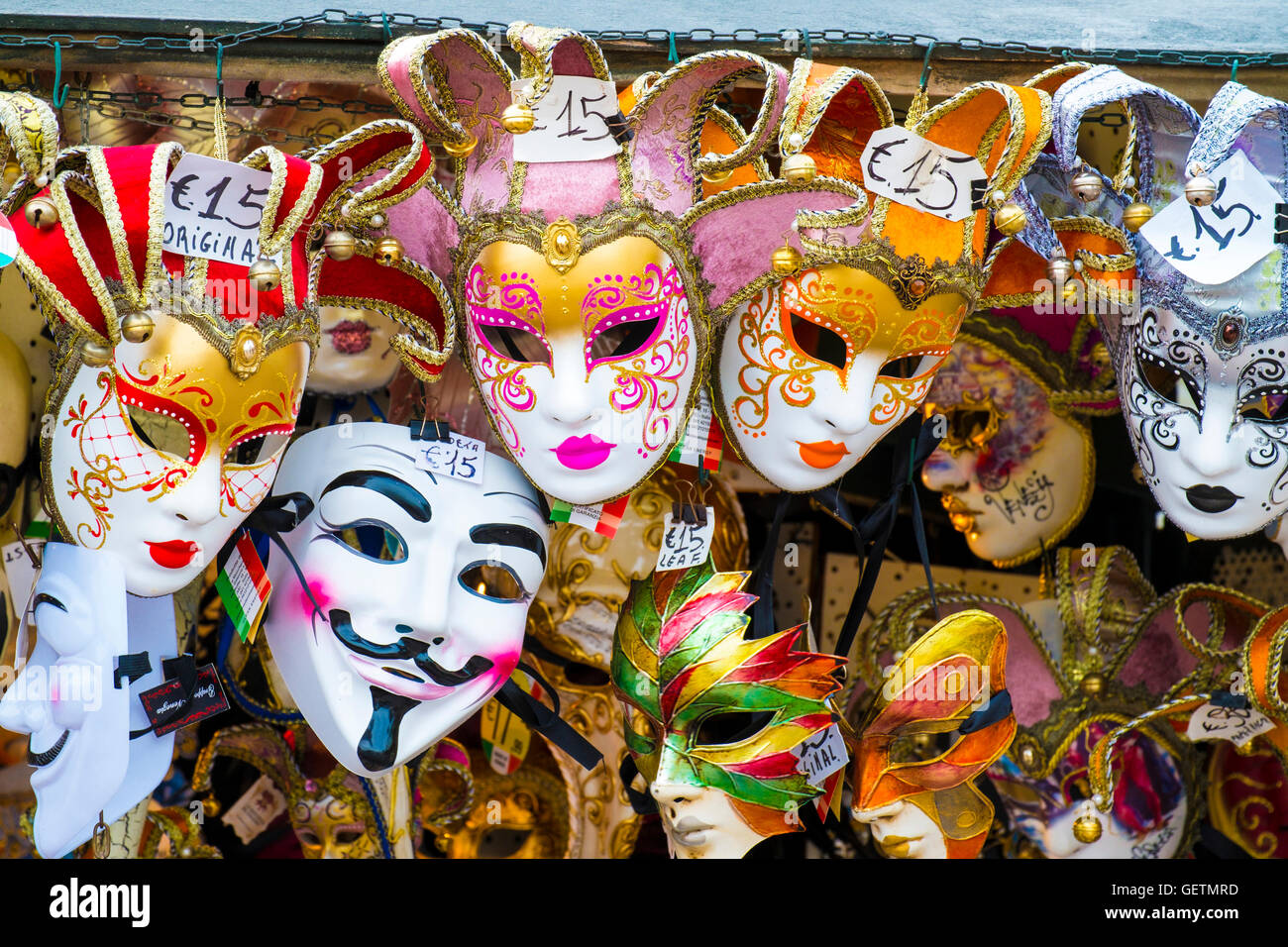 Traditional venetian masks hi-res stock photography and images - Alamy