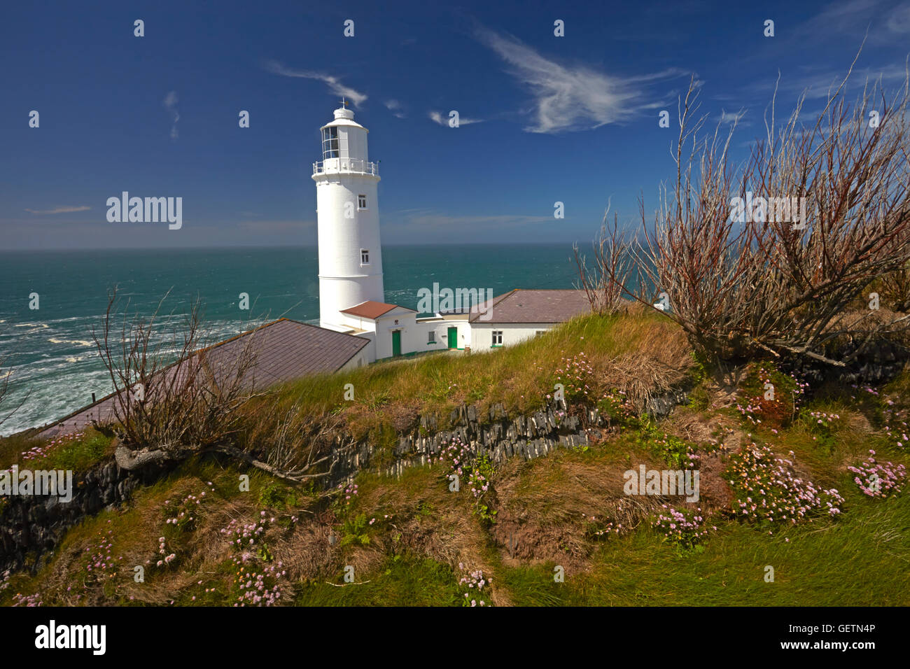 The lighthouse at Trevose Head Stock Photo - Alamy