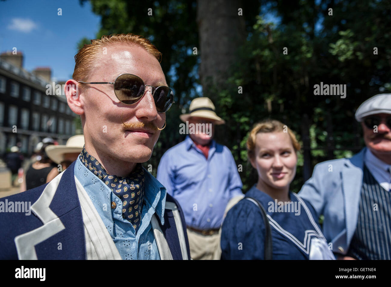 A chap with a waxed moustache Stock Photo - Alamy