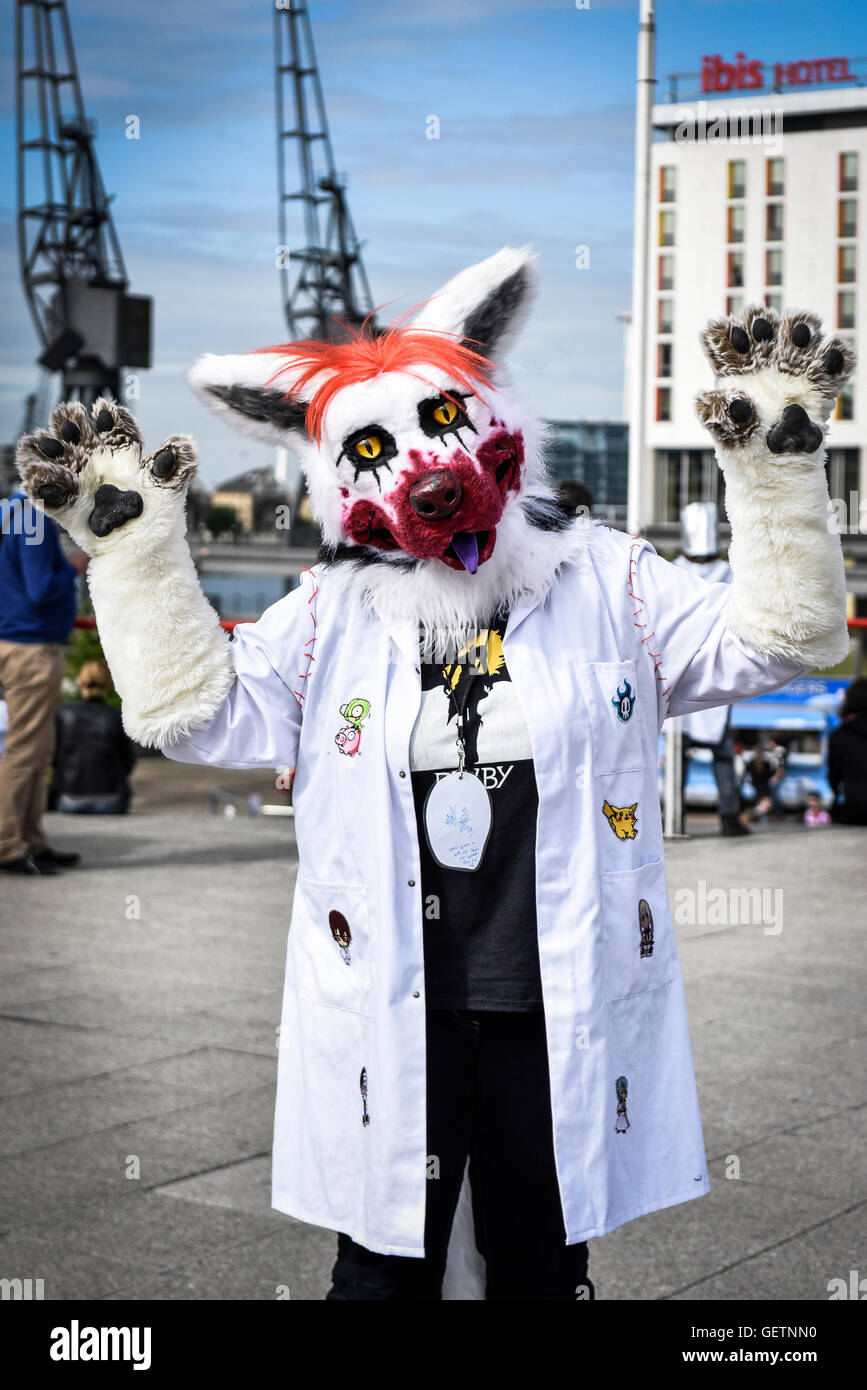 Cosplay fans and enthusiasts attending the MCM London Comic Con at the ...