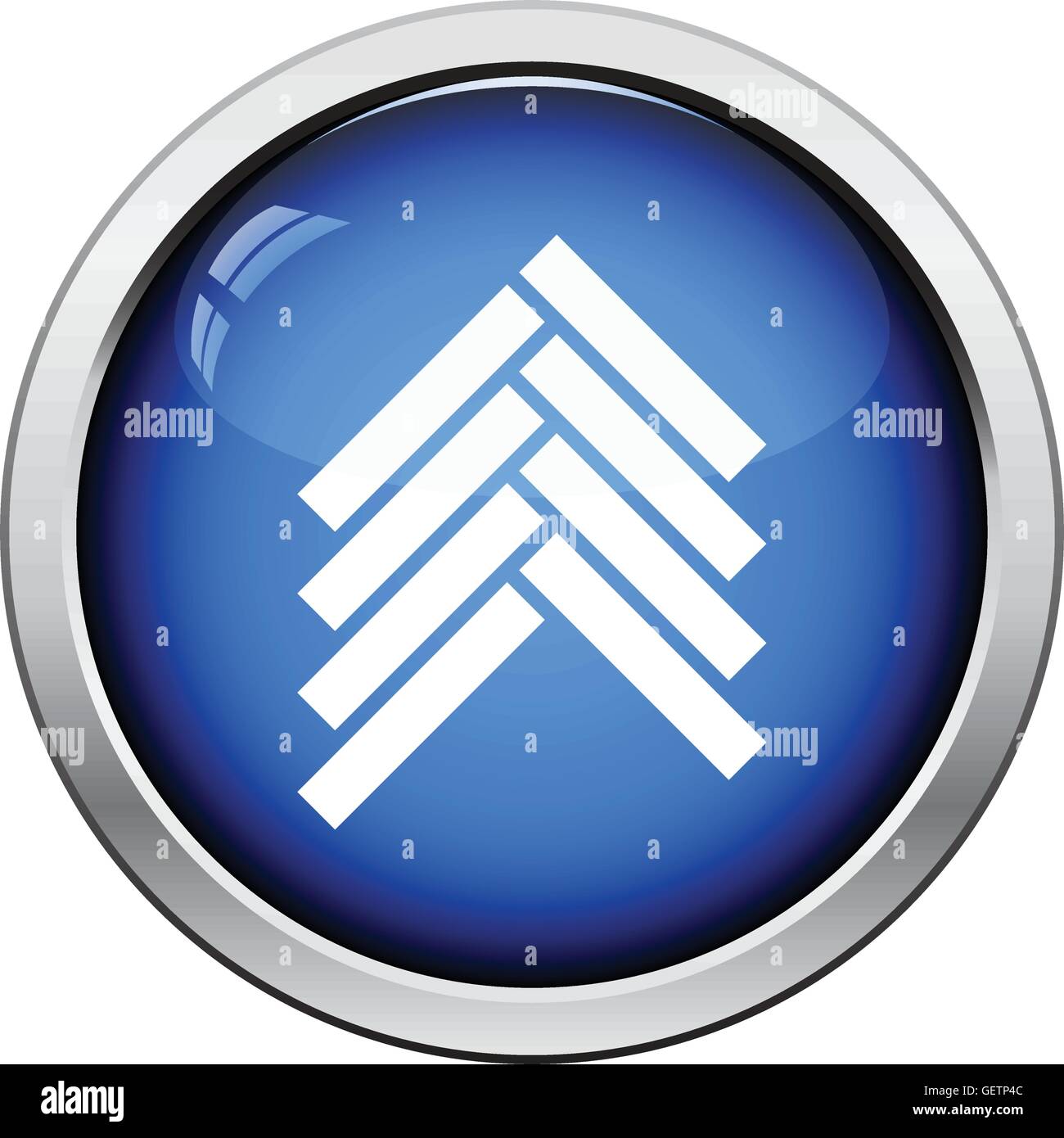 Parquet icon. Glossy button design. Vector illustration Stock Vector ...