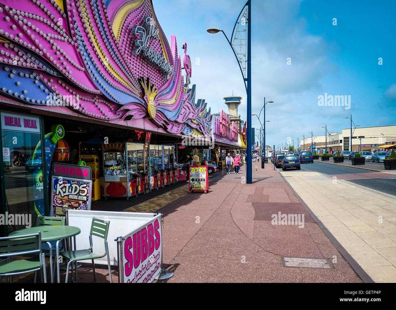 Amusement arcades on Great Yarmouth seafront Stock Photo - Alamy