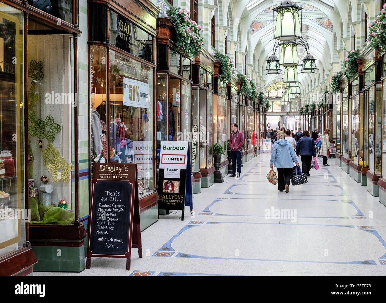 The Royal Arcade in Norwich Stock Photo - Alamy