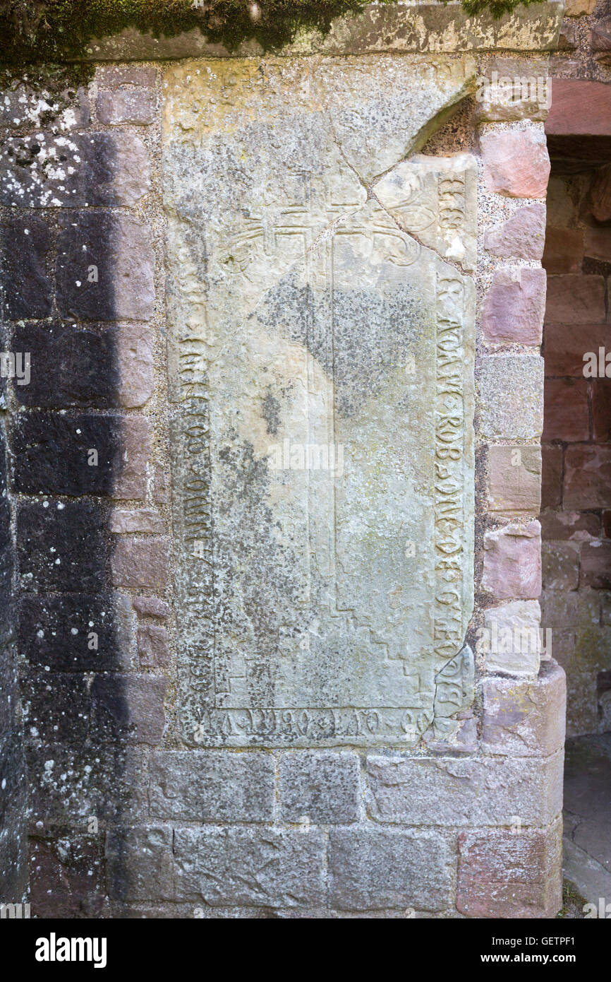 Unknown Tomb Slab, Dryburgh Abbey, Dryburgh, Scottish Borders, Scotland ...