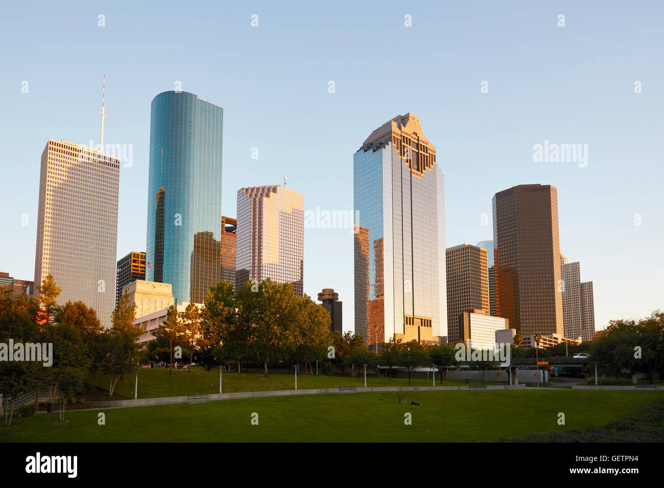 Houston city skyline Stock Photo - Alamy