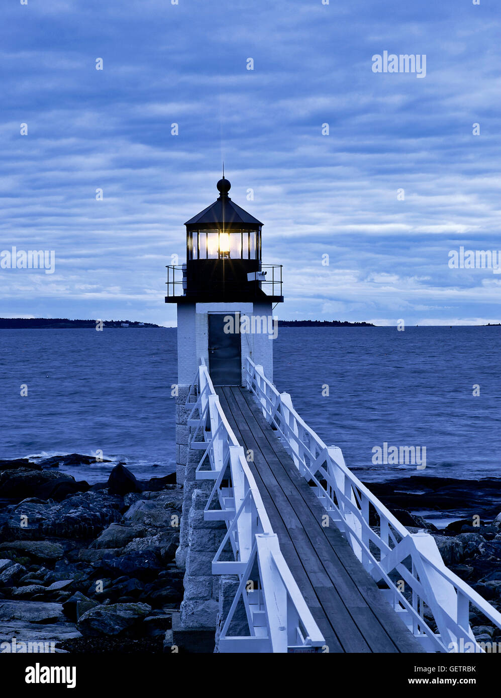 Marshall Point light Stock Photo - Alamy
