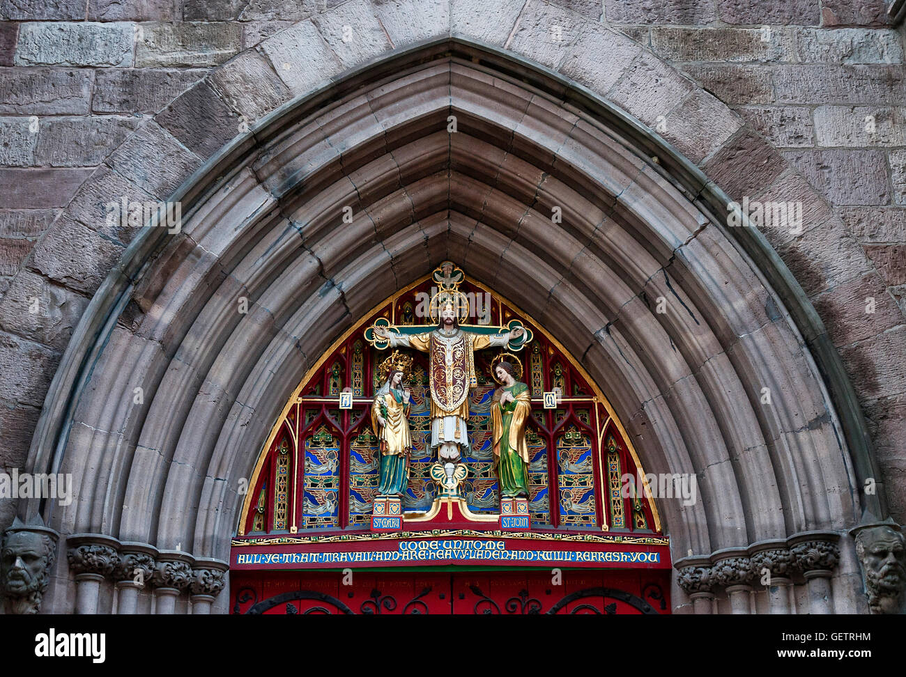 Ornate door of Saint Mark's Church in Philadelphia Stock Photo - Alamy