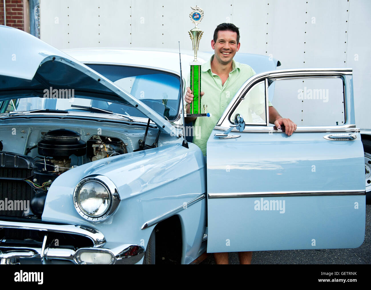 Classic car show winner Stock Photo - Alamy