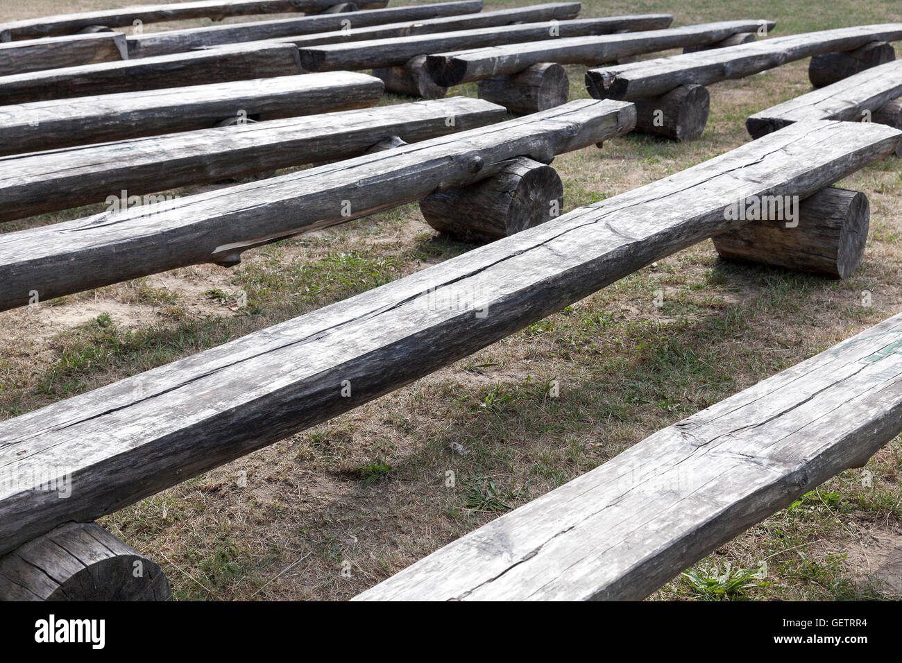 old wooden bench Stock Photo - Alamy